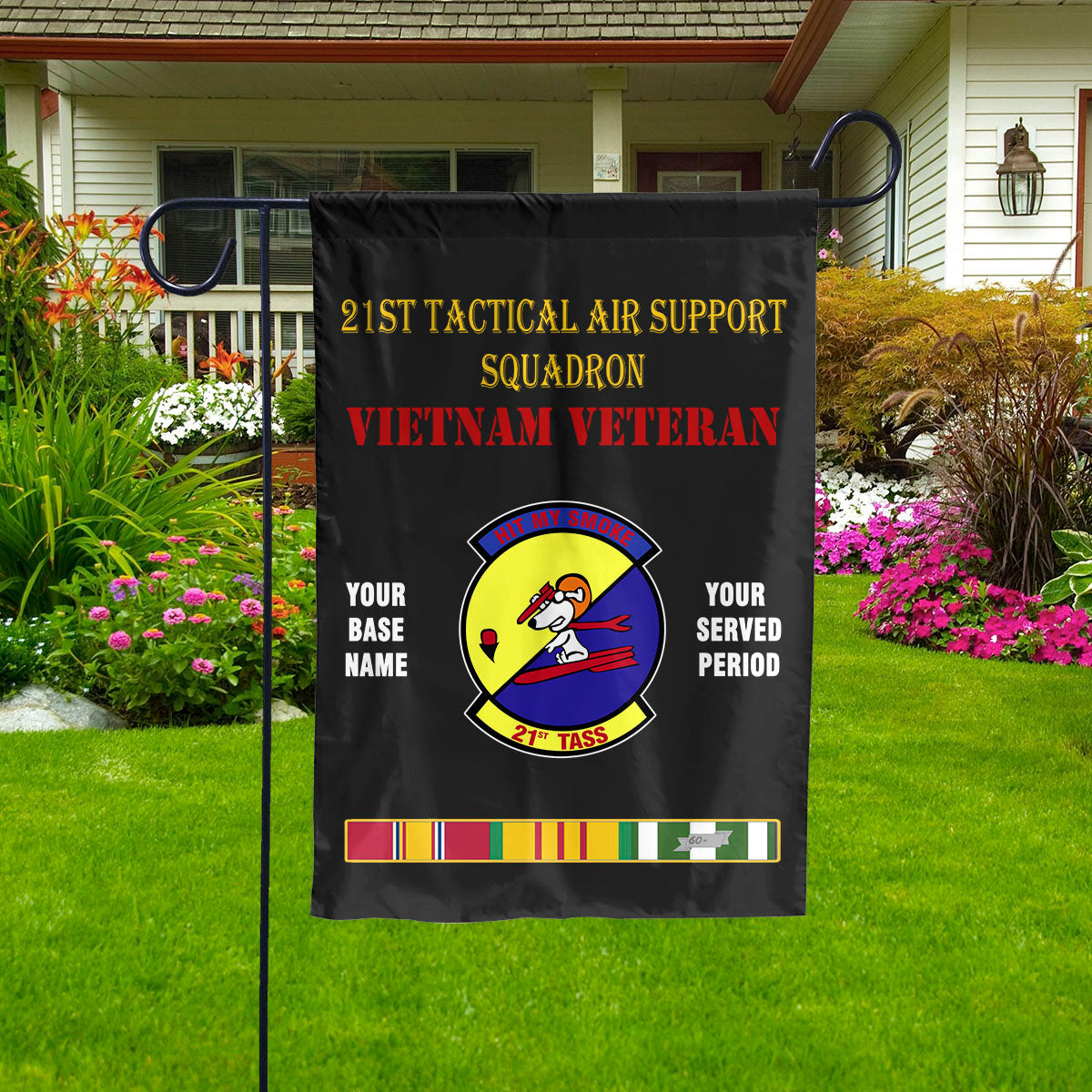 21ST TACTICAL AIR SUPPORT SQUADRON - Double Sided 30"x40" Flag – Rotzila