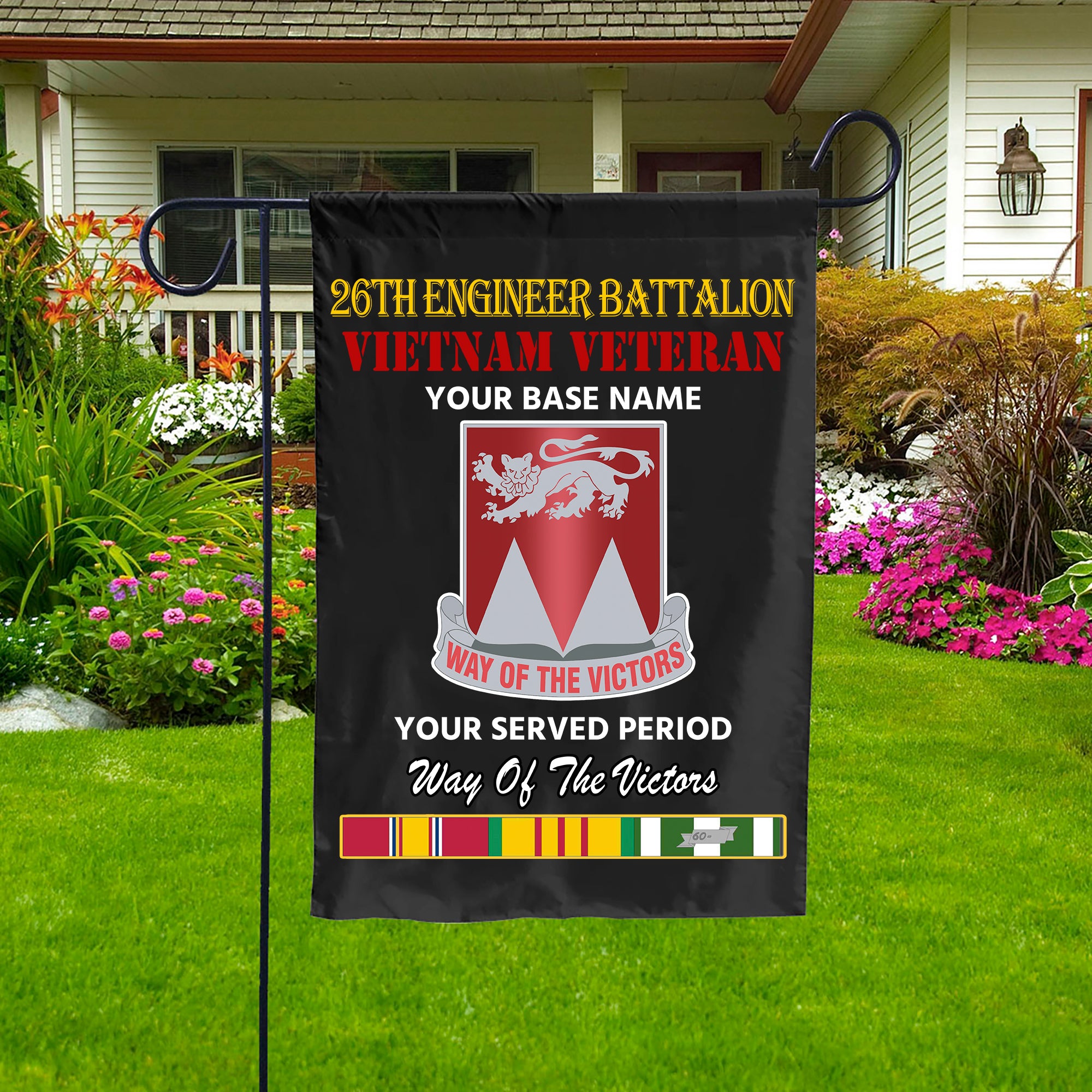 26TH ENGINEER BATTALION DOUBLE-SIDED PRINTED 12"x18" GARDEN FLAG – Rotzila