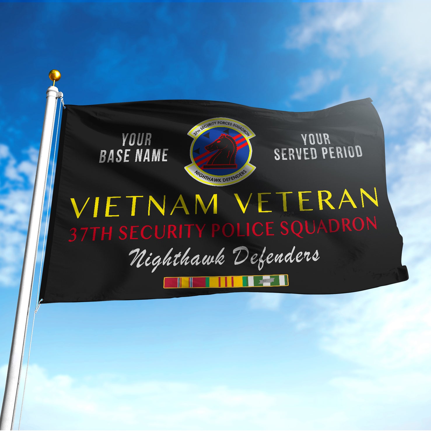 37TH SECURITY POLICE SQUADRON FLAG DOUBLE-SIDED PRINTED 30"x40" FLAG ...