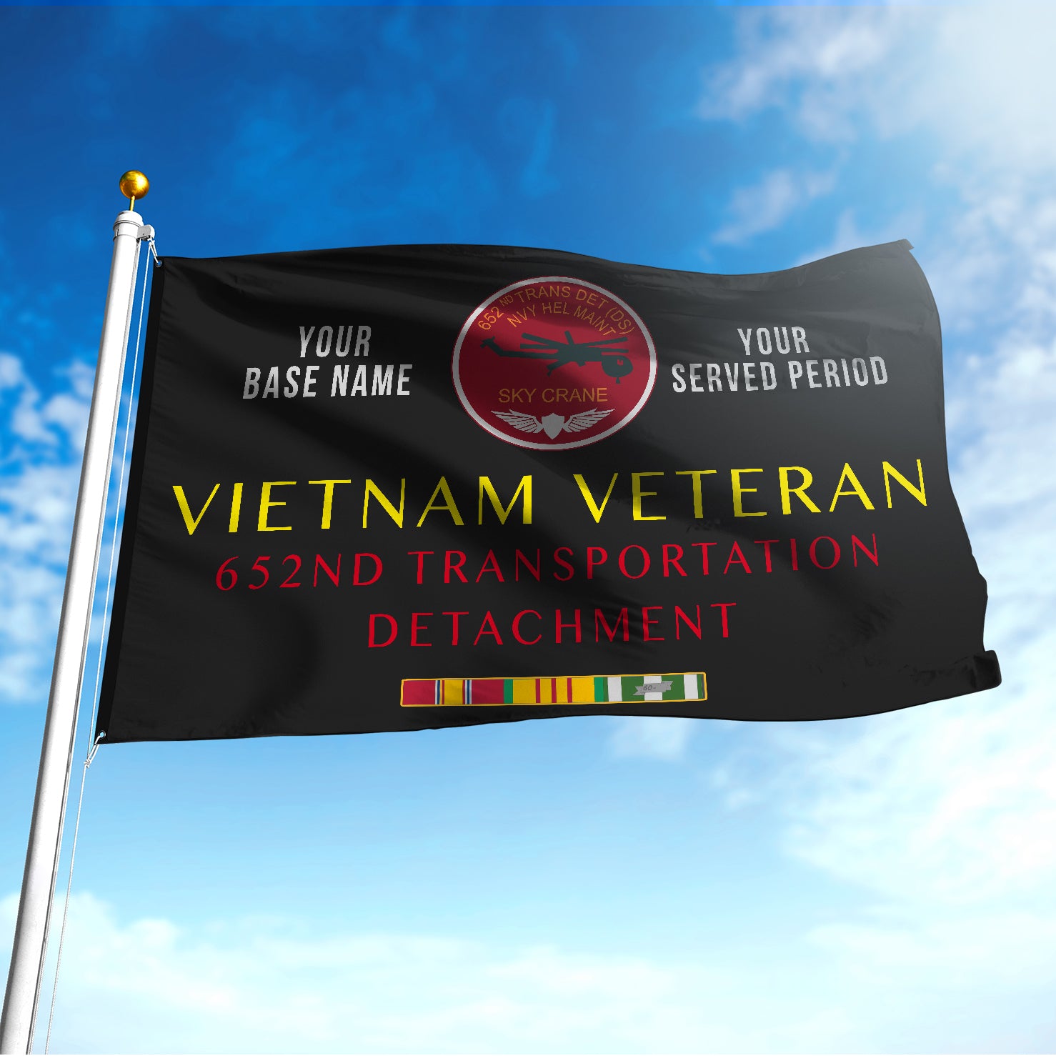 652ND TRANSPORTATION DETACHMENT FLAG DOUBLE-SIDED PRINTED 30"x40" FLAG ...