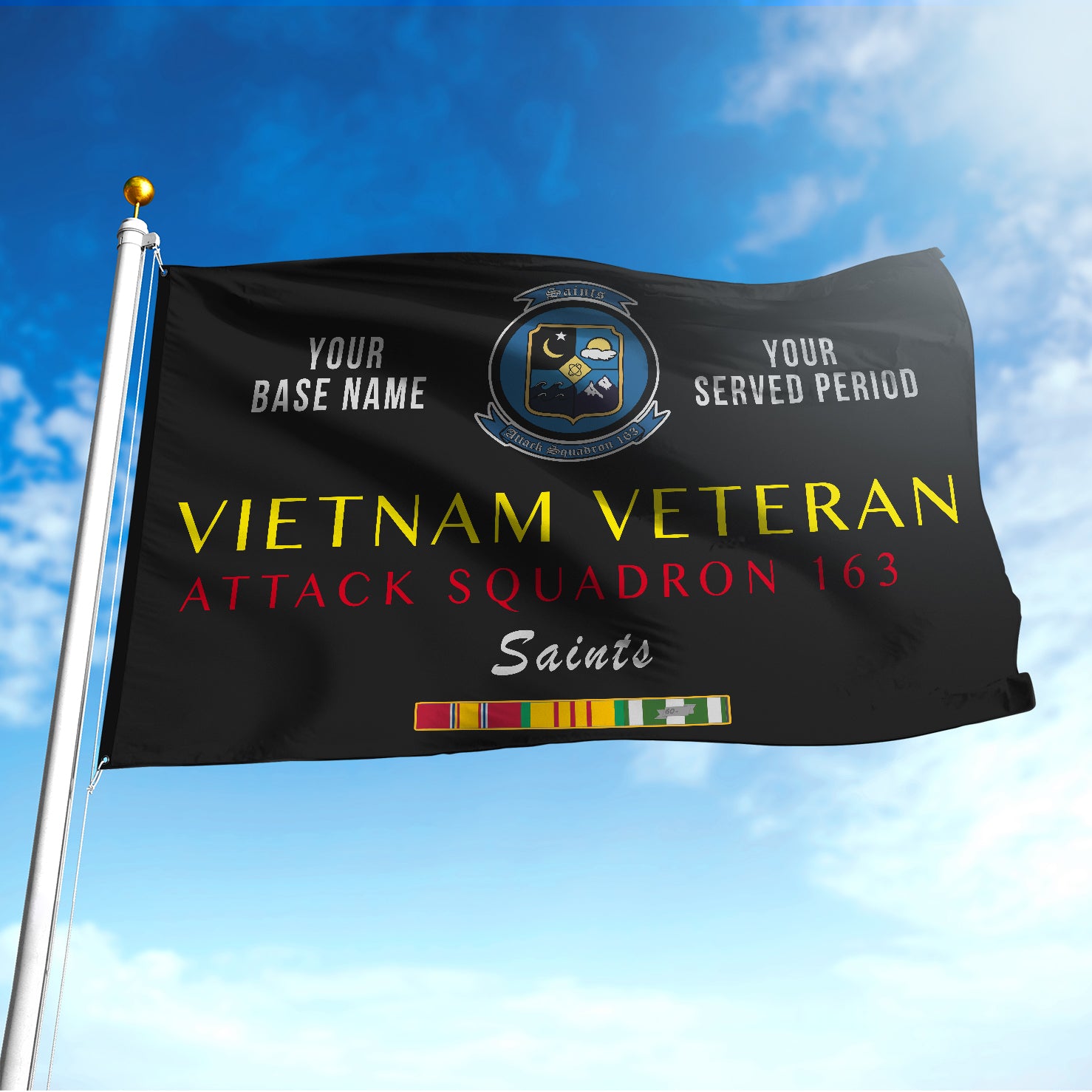ATTACK SQUADRON 163 FLAG DOUBLE-SIDED PRINTED 30"x40" FLAG – Rotzila