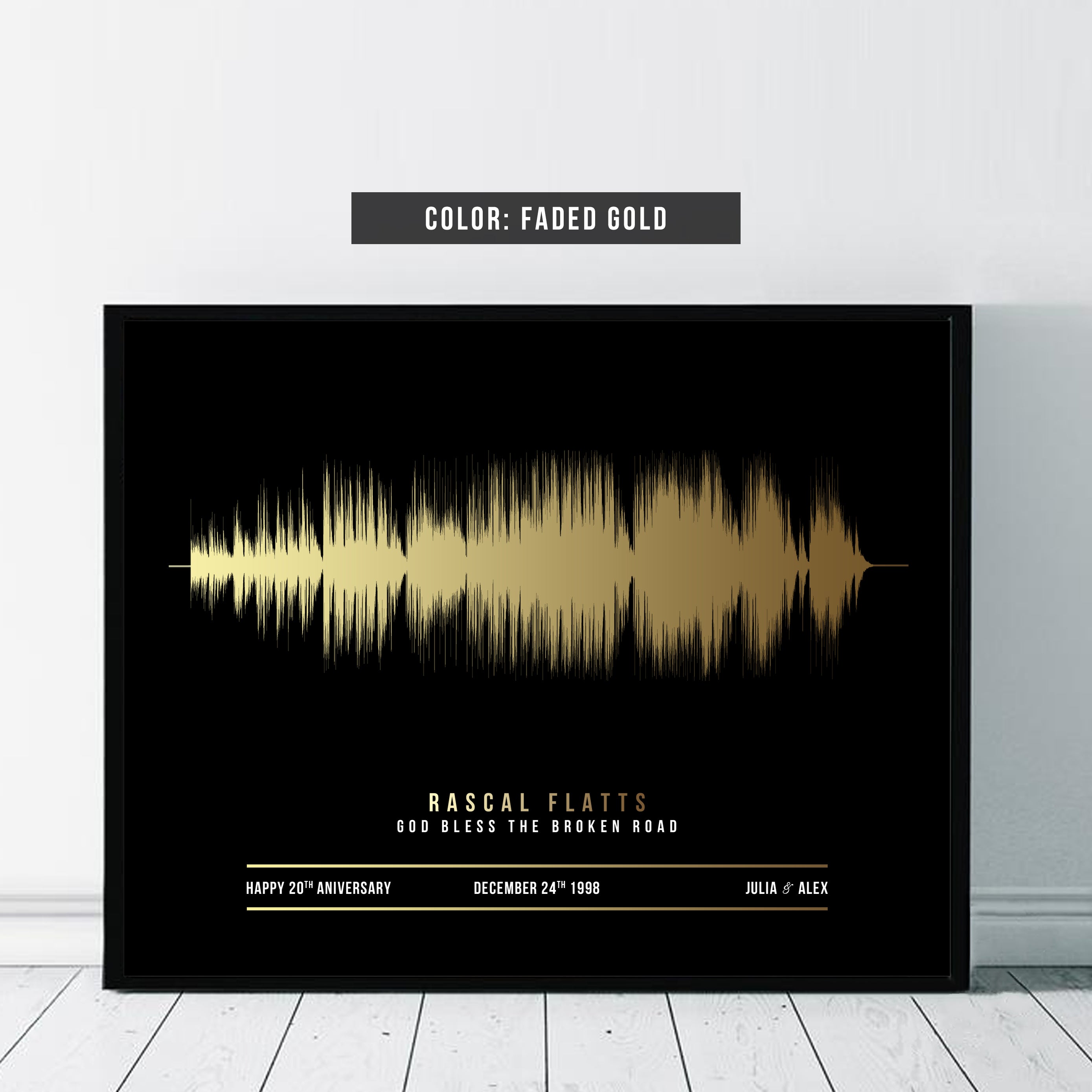 Personalized SOUND WAVE Art Print - Premium Canvas, Poster – Rotzila