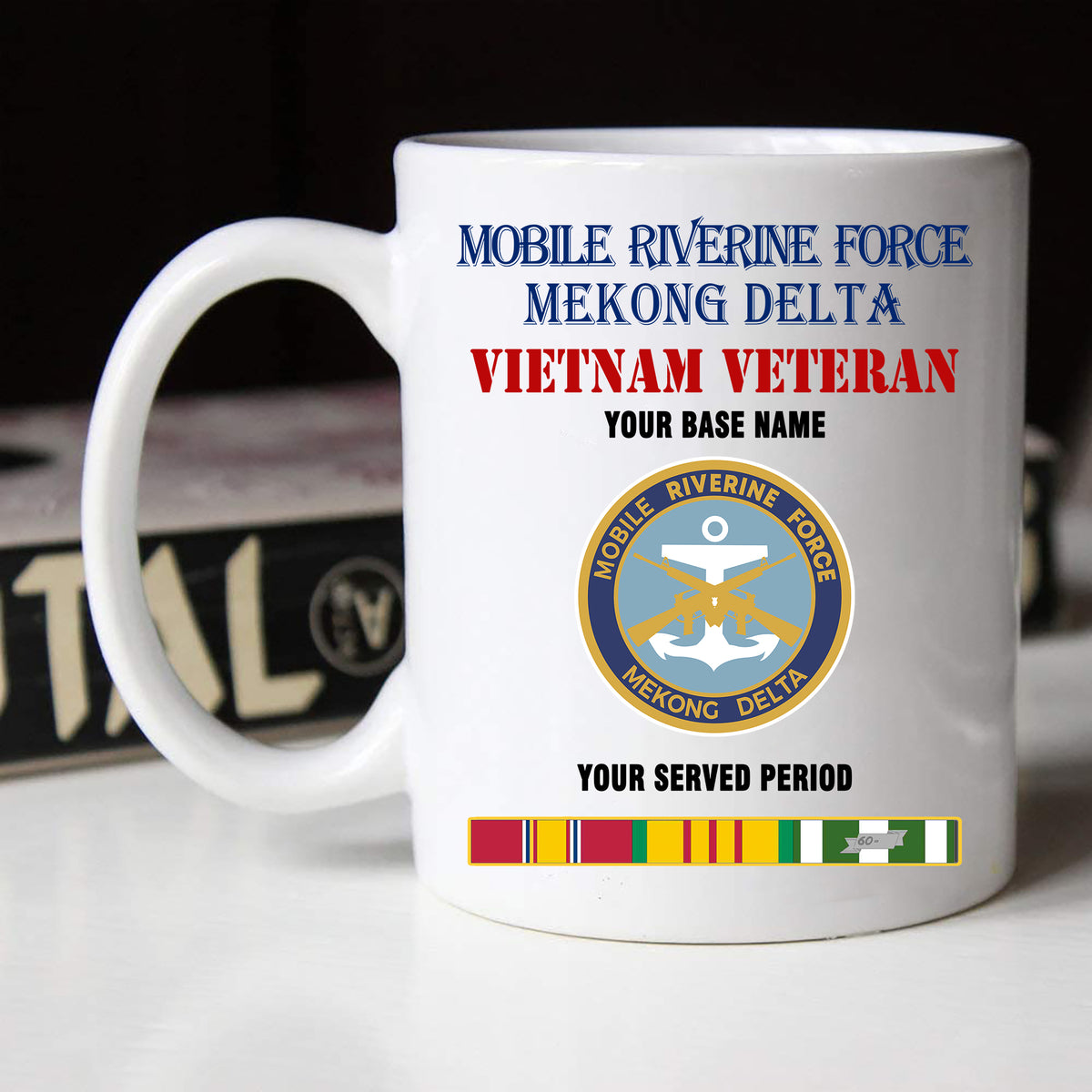 MOBILE RIVERINE FORCE MEKONG DELTA BLACK WHITE 11oz 15oz COFFEE MUG ...